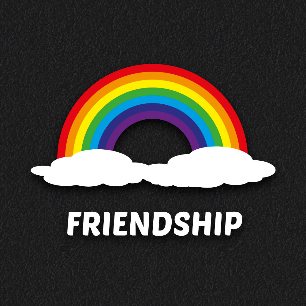 Friendship Rainbow Playground Marking | School Thermoplastic Markings ...