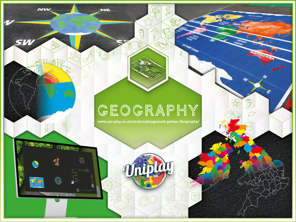 Geography Playground Games - Uniplay - Playground Markings