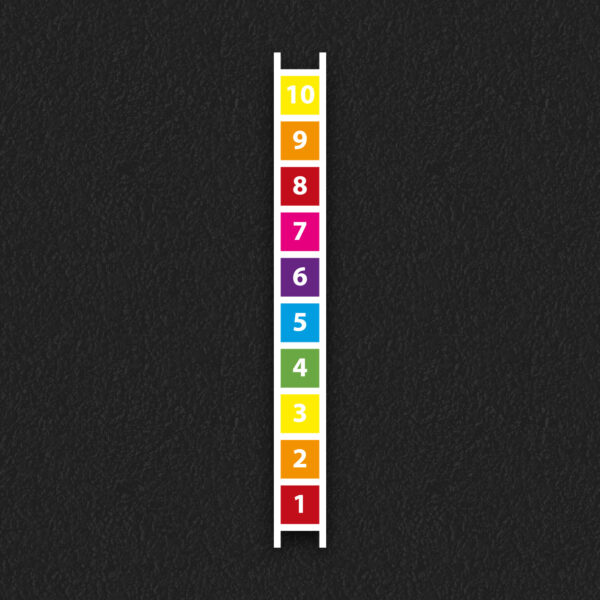1 - 10 Number Ladder Playground Marking | School Thermoplastic Markings ...