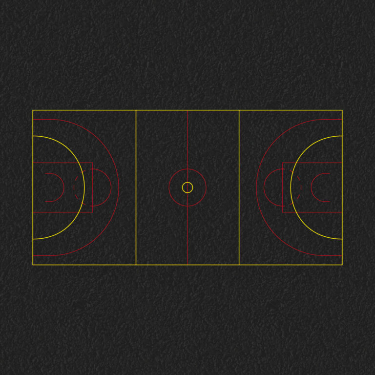 Netball / Basketball Court Playground Marking | School Thermoplastic ...